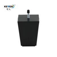 Quality KR-P0226 100mm Height Plastic Sofa Legs Replacement With Screw Square Shape for sale