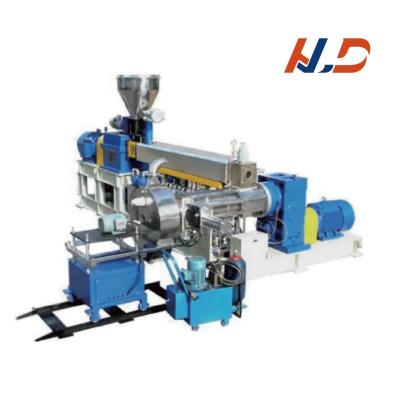 China Twee-stap koolstofzwarte kunststofverbindende pelletizerende extruder 500-1000 kg/h Te koop