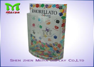 Cina Cerchio con le esposizioni di plastica trasparenti del prodotto del cartone del ripiano in vendita