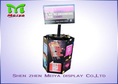 China Os suportes de exposição dos doces, cartão do POP indicam o escaninho da descarga para o varejista à venda