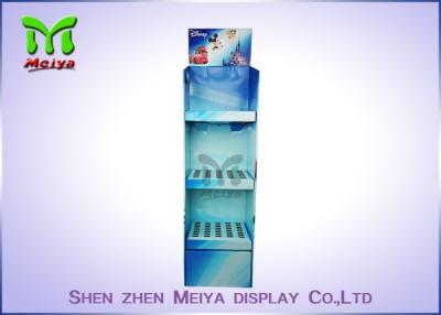 Cina Banchi di mostra blu del pavimento del cartone di Supermaket di schiocco di colore facili per piegare in vendita