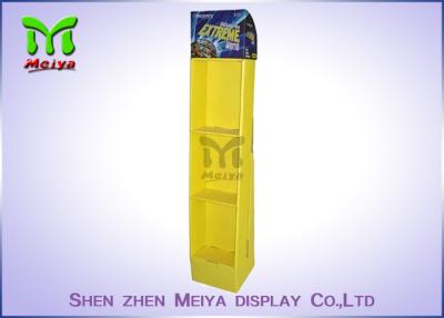 Cina Panton color printing with Matte Lamination cardboard 3 shelf display in vendita