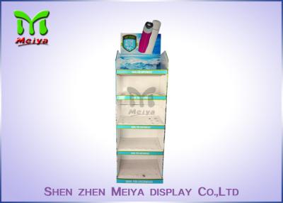 Cina Customized Design corrugated cardboard shelf display stand with insert holes in vendita