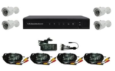 Cina Videosorveglianze per 4CH domestico autonomo DVR + macchine fotografiche impermeabili della pallottola di IR in vendita
