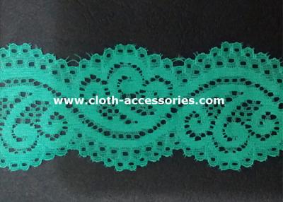 Cina Il doppio di nylon del vestito dal tessuto del pizzo di verde della menta del ricamo ha parteggiato per il logo del cliente in vendita