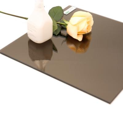 중국 Toughened Dark Green Clear Float Glass Bathroom Tinted Mirror Sheet 5mm 12mm 판매용