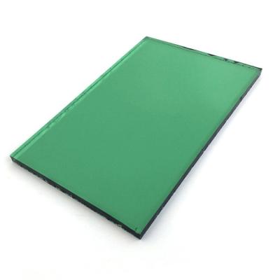 중국 Toughened Dark Green Clear Float Glass Bathroom Tinted Mirror Sheet 5mm 12mm 판매용
