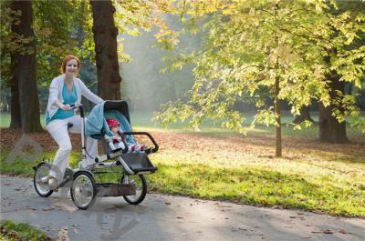 中国 緑 3 つの車輪が付いている車によってカスタマイズされる母および赤ん坊のバイク、子供三輪車 販売のため
