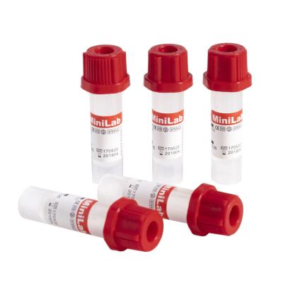 중국 혈액 수집 단일 사용을 위한 메마른 0.5ml 플라스틱 모세관 판매용