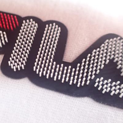 China Custom Design Clothing Label with 1mm 0.8mm 0.5mm Thickness for Garment Shoes and Bags for sale