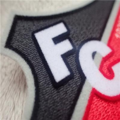 Chine L'habillement fait sur commande durable et lavable raccorde la peluche irrégulière de bouclier s'assemblant chromatiquement à vendre