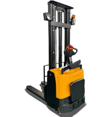 中国 1.5トンの軽量乗用電動スタッカー 3m リフト 全電動パレットスタッカー CE証明書付きフォークリフト 販売のため