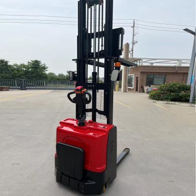 中国 高強度フォーク 電動パレットウォーキースタッカー 1.2 トン 2 メートルキュリティスコントローラー 販売のため