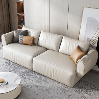 China ODM Italiaans Leer Sofa Living Room Te koop