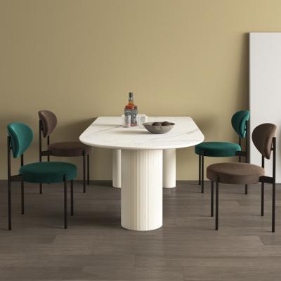 China 12mm Eigentijdse Eettafel 75cm van de Rotsstraal de Hoge Moderne Weerstand van de Stijlkras Te koop