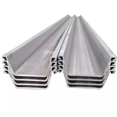 China 2 - 12mm Thickness Hot Rolled Steel Sheet Pile U Shape for sale