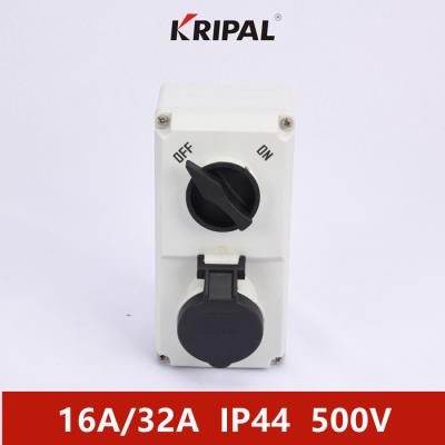 China Estándar mecánico del IEC del zócalo del interruptor de seguridad de IP44 32A 4 poste en venta