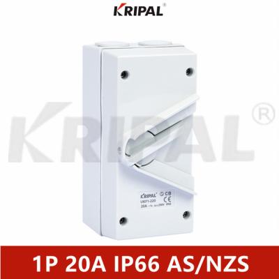 China padrão australiano isolante exterior à prova de intempéries do interruptor de 250V 1P à venda