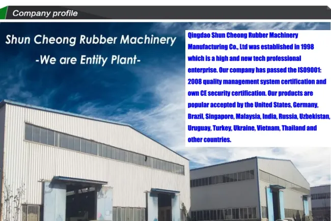 Finished rubber kneader ready for shipment
