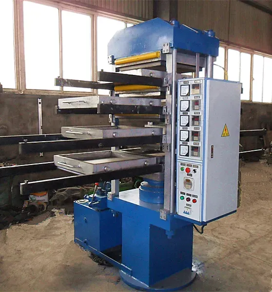 Rubber Floor Tile Vulcanizing Press Machine - Front View