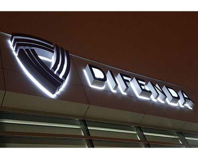 Backlight led signs outdoor custom logo sinage