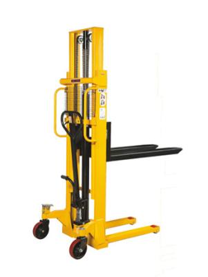 Cina Impilatore pedonale del pallet a ruote poliuretano, impilatore della mano dell'ascensore di 1 T 2500mm in vendita