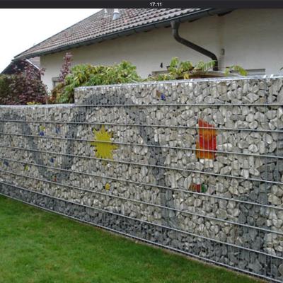 China Anti Vandal Landscape Gabion Metal Planter Box With Lockable Covers Welded Tree Guards for sale