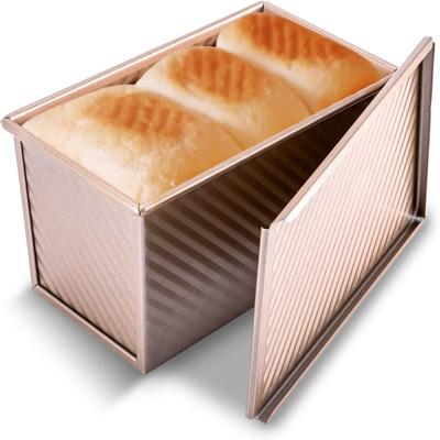Cina Muffa ondulata della scatola del pane tostato del pane di acciaio al carbonio dell'oro di grande capacità con la copertura in vendita
