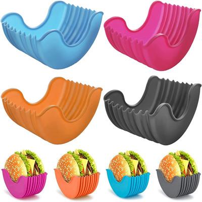 Cina Silicone Retractable Adjustable Burger Box Multicolor in vendita
