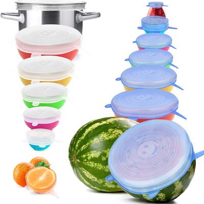 Cina Multicolor Round Silicone Stretch Lids Reusable For Food Storage in vendita