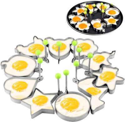 Cina Creatore della muffa della forma del pancake di acciaio inossidabile Fried Egg Rings Egg Shaper con la maniglia in vendita
