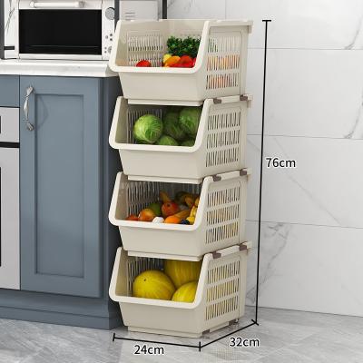 China Organizador empilhável Basket Kitchen Supplies do vegetal de fruto da cavidade à venda