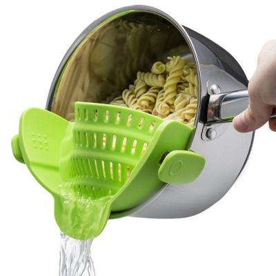 Cina Clip regolabile del riso sulla colapasta del silicone per i vasi ed il filtro della pasta in vendita