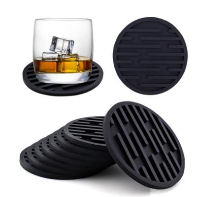 Cina Birra di gomma nera della tazza di Mat For Car Bar Coffee della tazza dei sottobicchieri della bevanda del silicone in vendita