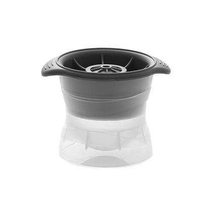 Cina Muffa rotonda della sfera del silicone del creatore della palla del cubetto di ghiaccio di Antivari della cucina grande per whiskey in vendita