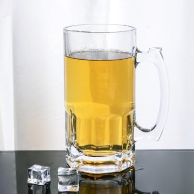 Cina Grande birra extra personale Stein Glass Mug With Handle 35 once in vendita