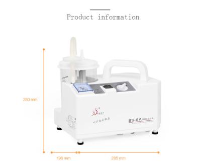 Cina Mini dispositivo di aspirazione della gola di dimensione, costo a macchina di aspirazione portatile della saliva del grado medico efficiente in vendita