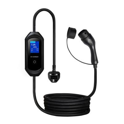 中国 EVCOME Evの充電器のポータブル(220V 3.5KW 7KW) SAE J1772 IEC 62196 GBT 20234の最高16A Ajutable OEM ODM 販売のため
