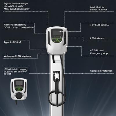Cina Un tipo di 3 fasi - 2 stazione di carico commerciale della spina 400Volt EV in vendita