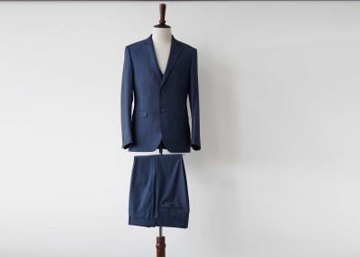 Cina Il poliestere delle tasche plaid blu del vestito degli uomini ufficiali del piccolo/rayon piani 2 si abbottona in vendita