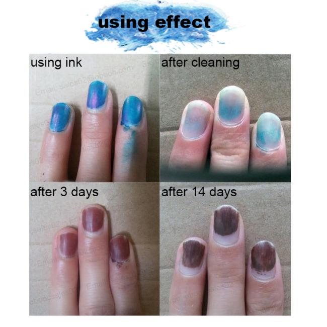 Long-term durability demonstration of election ink
