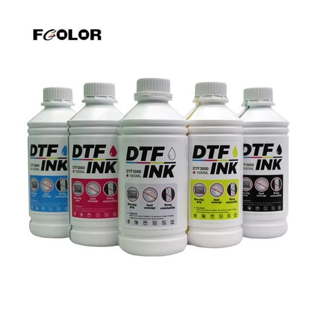 DTF ink application process and results