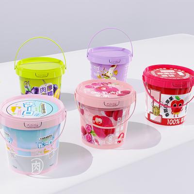 China Capacidade Personalizado 500 ml Transparente branco PP recipiente de plástico para espalhar chocolate à venda