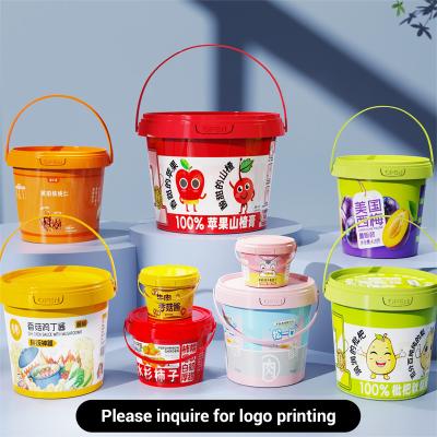 China Capacidade Personalizado 500 ml Transparente branco PP recipiente de plástico para espalhar chocolate à venda