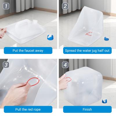 중국 식품 등급 야외 캠프 LDPE 접히는 버킷 사용자 지정 로고 및 사용자 지정 크기가 허용됩니다 판매용