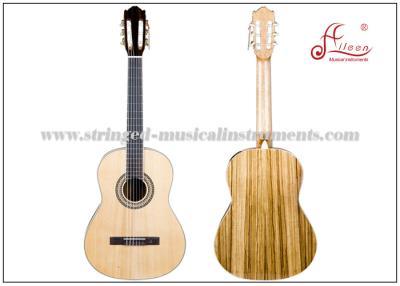 Cina Chitarra acustica di legno della zebra, chitarra a 39 pollici classica del compensato del palissandro attillato della cima in vendita