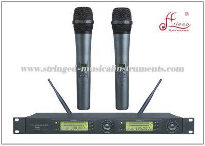 Cina Altoparlante portatile del ricevitore del trasmettitore doppio di frequenza ultraelevata FM, microfono senza fili del MIC in vendita
