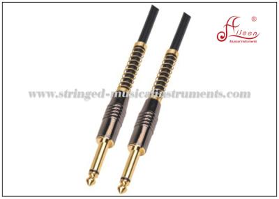 Cina Cavi per strumenti neri flessibili del cavo della chitarra di spirale del PVC degli audio altoparlanti in vendita