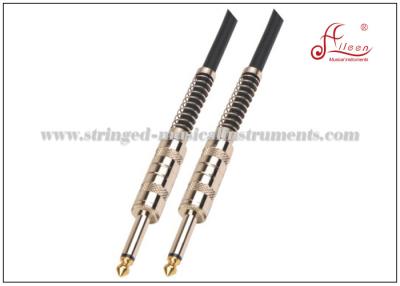 Cina Cavo nero della chitarra dello strumento del nero 6mm degli altoparlanti del PVC di spirale audio in vendita