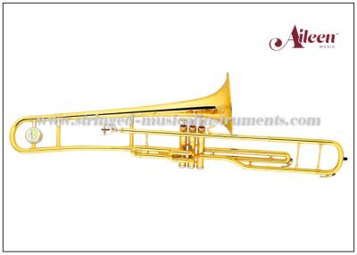 Cina Strumenti musicali d'ottone del trombone di tenore della lacca dell'oro con la chiave di F/Bb in vendita